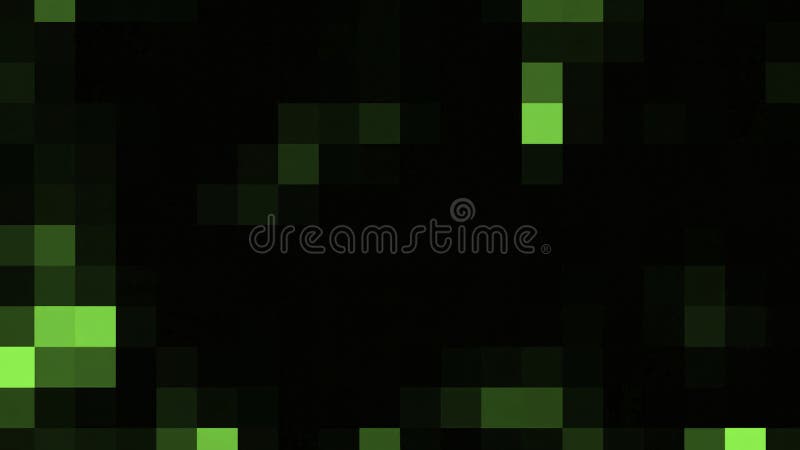 Background with Moving Pixels. Design. Colored Pixels Move on Black ...