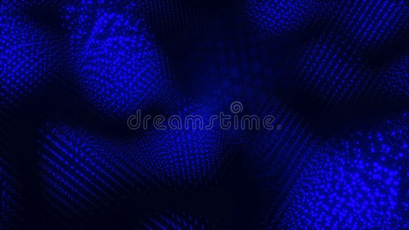 Background with Moving Wave Bursts of Luminous Particles. Design ...