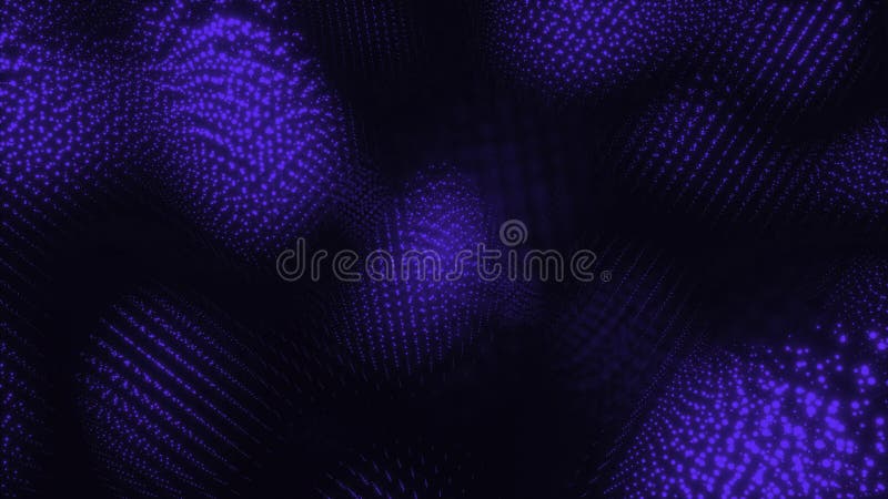 Background with Moving Wave Bursts of Luminous Particles. Design ...