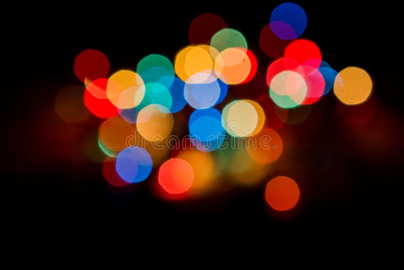 Background with Multi Color Bokeh Lights Stock Photo - Image of glow ...