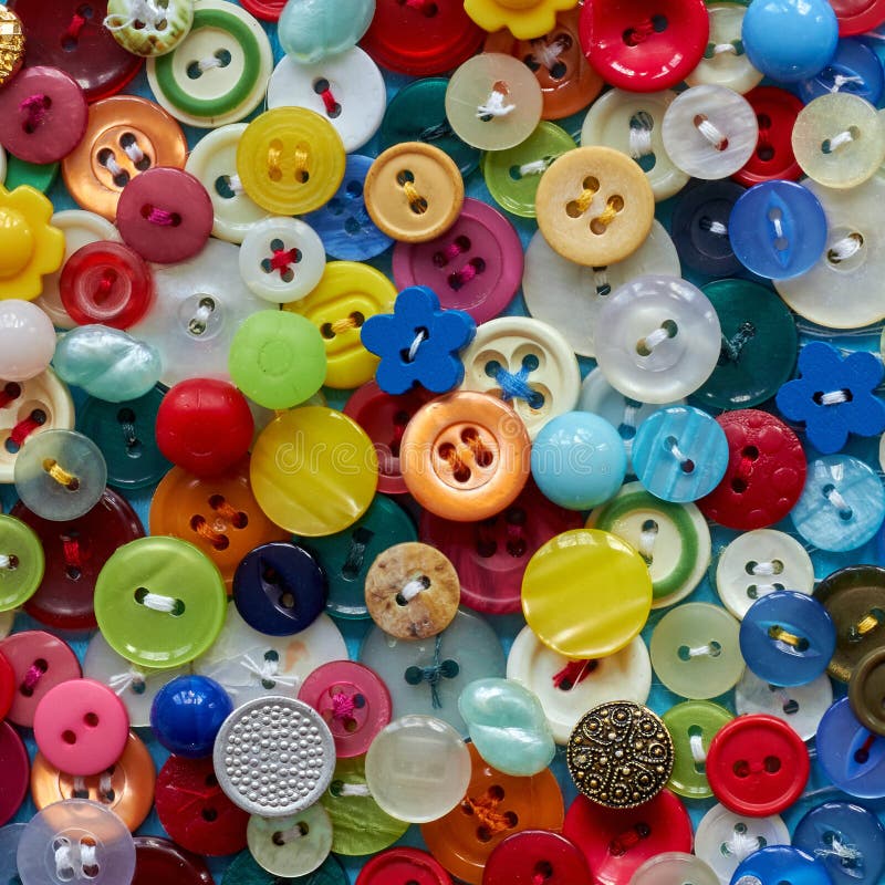 Background from Multi-colored Clothes Buttons. Colorful Background ...