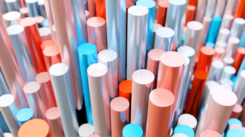 The Background of the Multi-colored Cylinders is Chaotic Stock ...