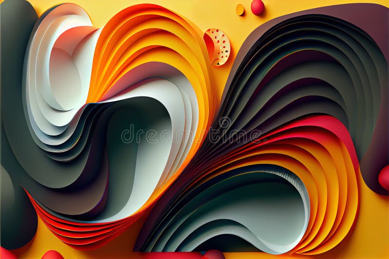 Background of Multi-colored Lines. Colored Abstract Paper Lines ...