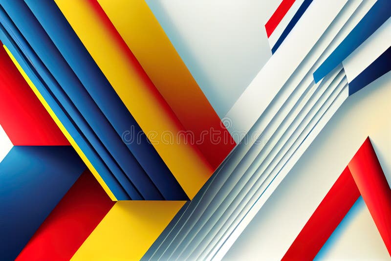 Background of Multi-colored Lines. Colored Abstract Paper Lines ...