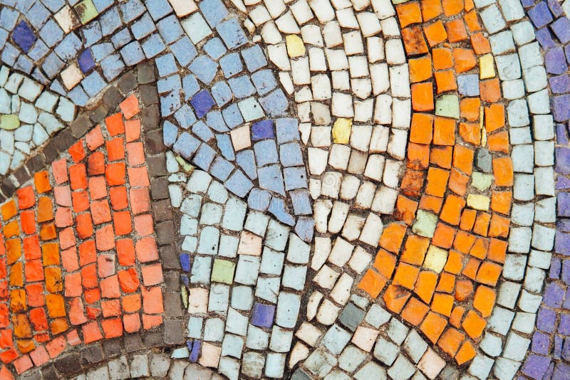 Background of Multi- Colored Mosaic Tiles Decor Stock Photo - Image of ...