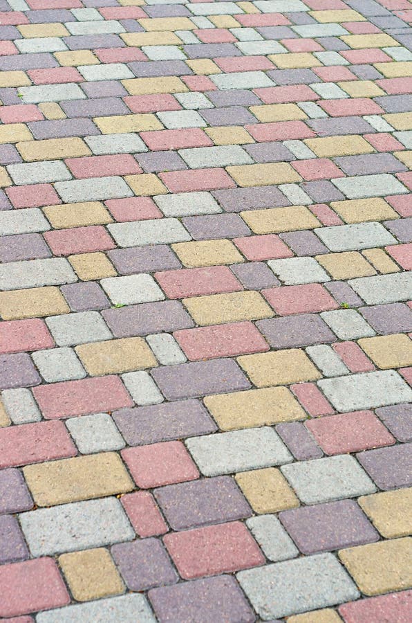 Background from Multi-colored Paving Pavers Stock Photo - Image of ...