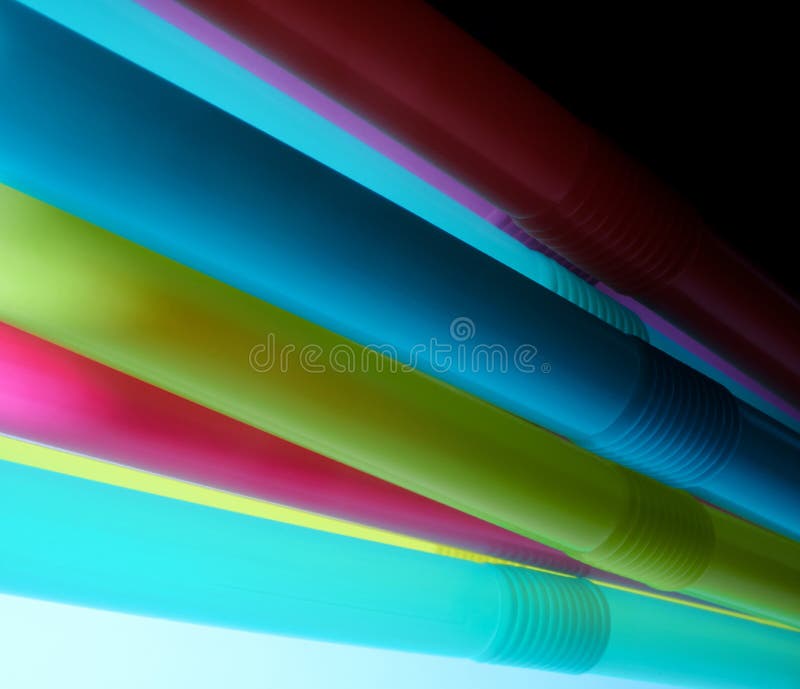Background from Multi-colored Plastic Cocktail Tubes Stock Photo ...