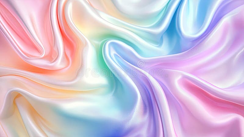 Background of Multi-colored Silk Fabrics in Pastel Colors. Stock ...
