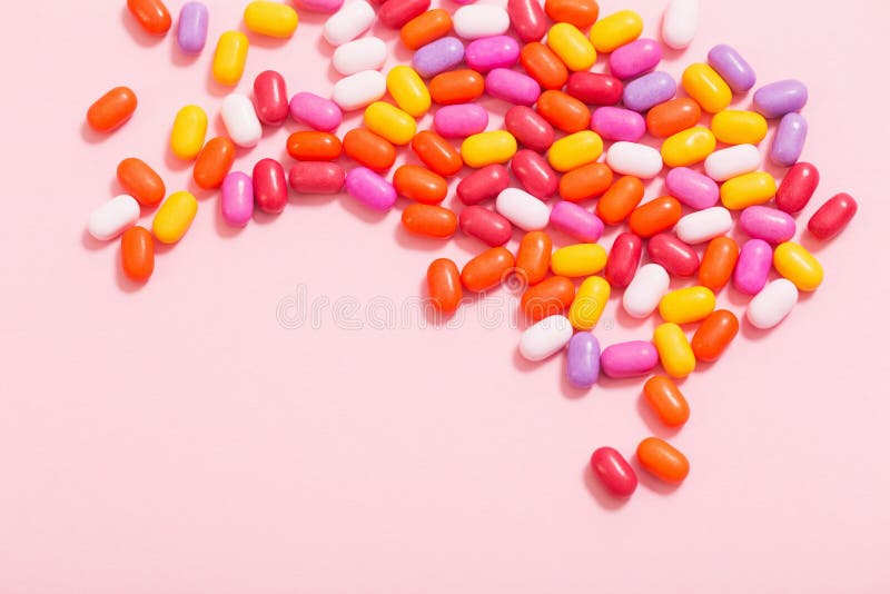 The Background of Multi-colored Small Sweets Stock Photo - Image of ...