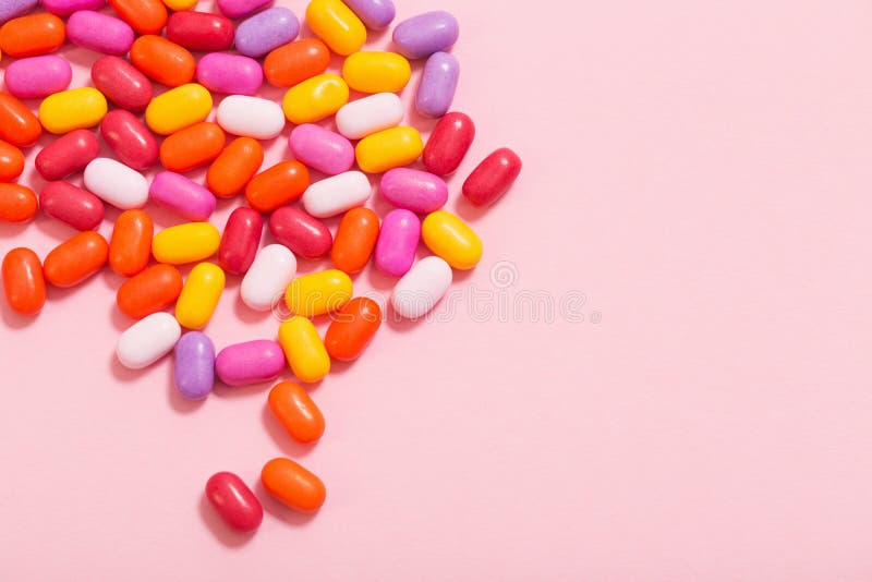 The Background of Multi-colored Small Sweets Stock Image - Image of ...