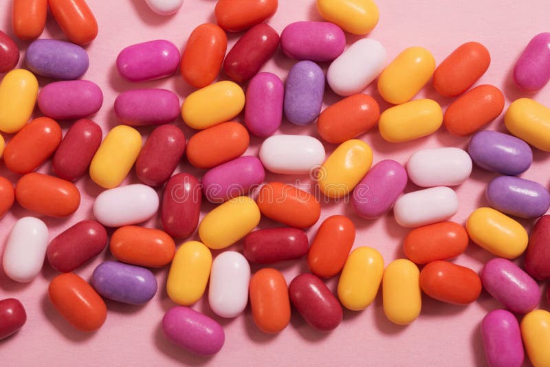 The Background of Multi-colored Small Sweets Stock Image - Image of ...