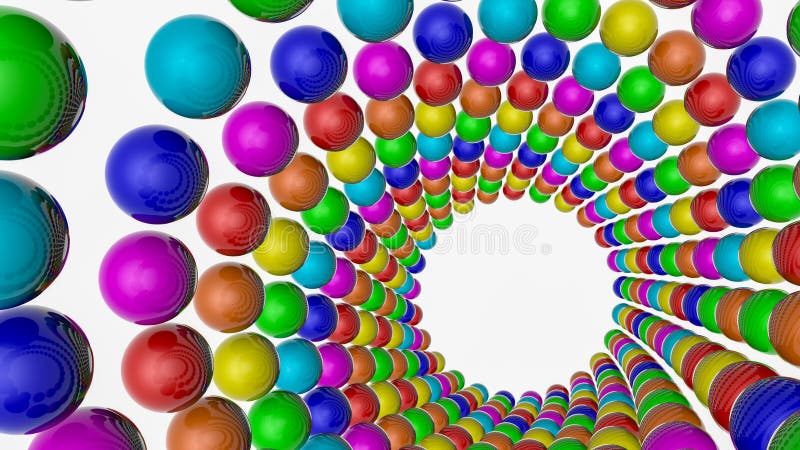 Background from Multi-colored Spheres. Abstract Rainbow Illustration ...