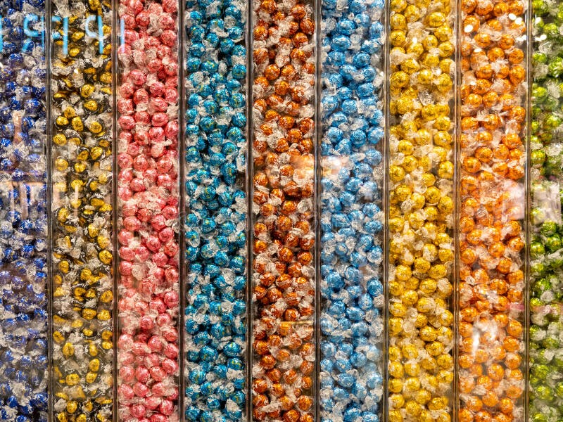 Background from Multi-colored Sweets. Sweets Sorted by Color Stock ...
