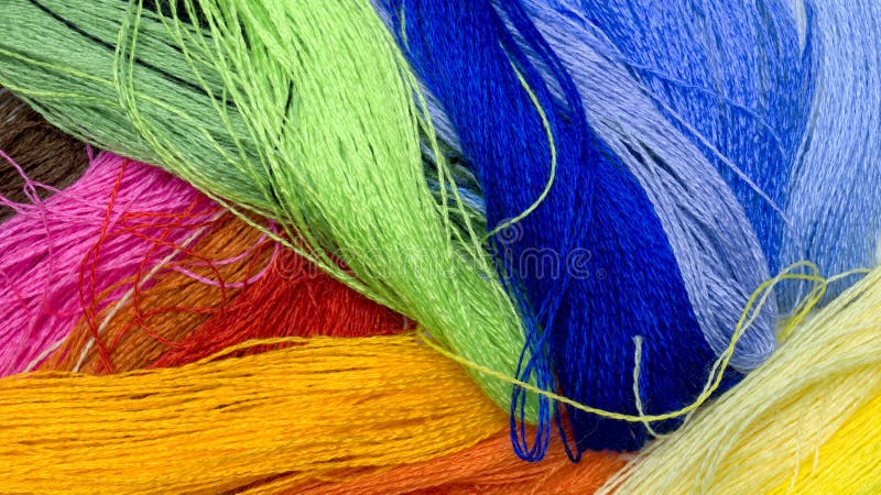Background from Multi-colored Threads. Colors of Thread Stock Image ...