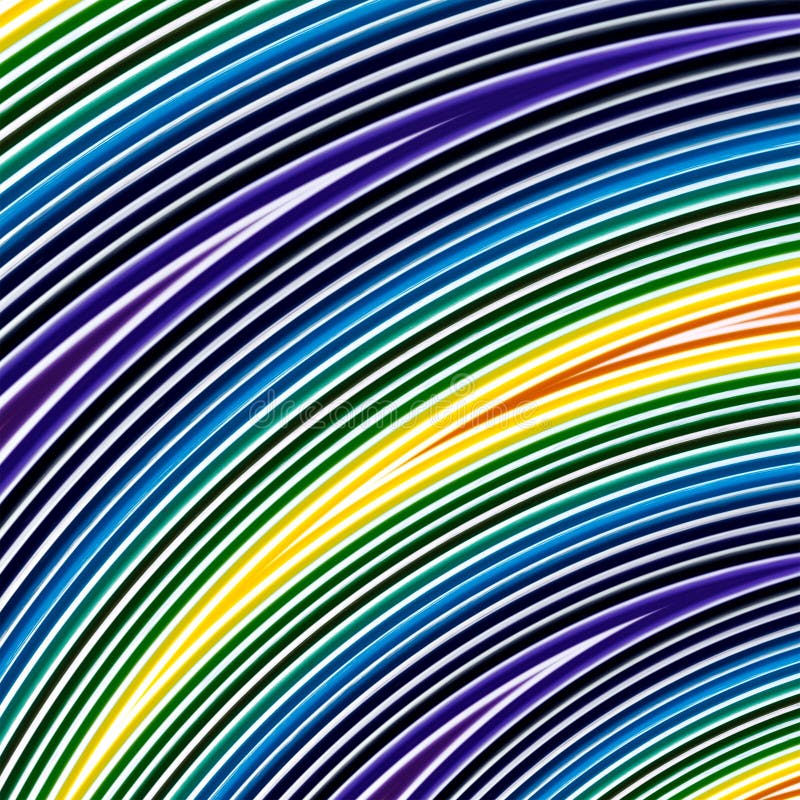 Multicolor Abstract Art Wave Background Frame. Curve Stock Vector ...