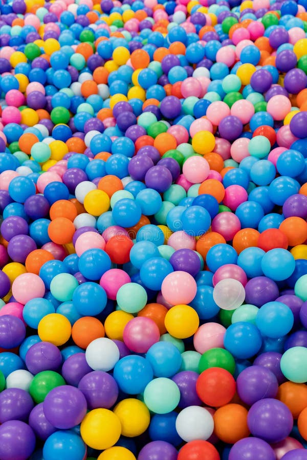 Background of Multicolored Balls. Children S Play Pool Stock Photo ...
