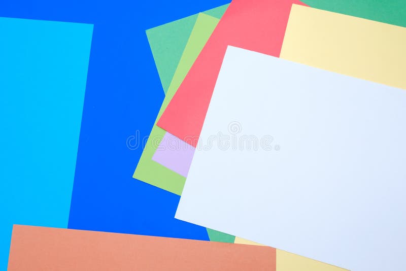 Background from Multicolored Colored Paper Top View Stock Photo - Image ...