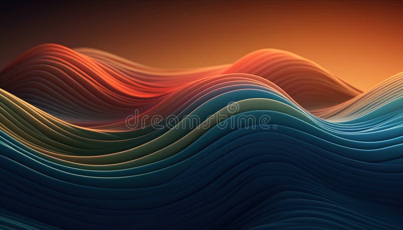 Background of Multicolored Curved Surfaces Mixed and Creating Abstract ...