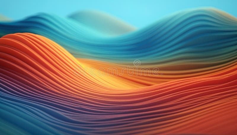 Background of Multicolored Curved Surfaces Mixed and Creating Abstract ...