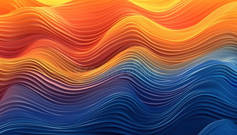 Background of Multicolored Curved Surfaces Mixed and Creating Abstract ...