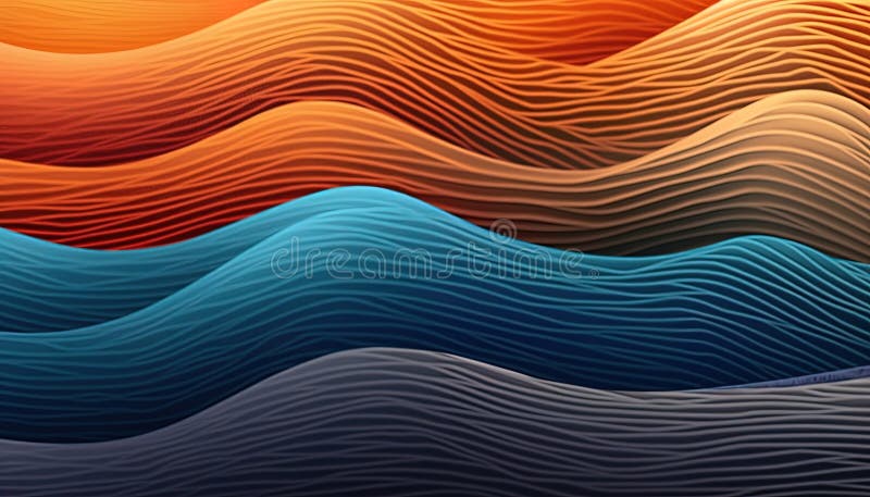 Background of Multicolored Curved Surfaces Mixed and Creating Abstract ...