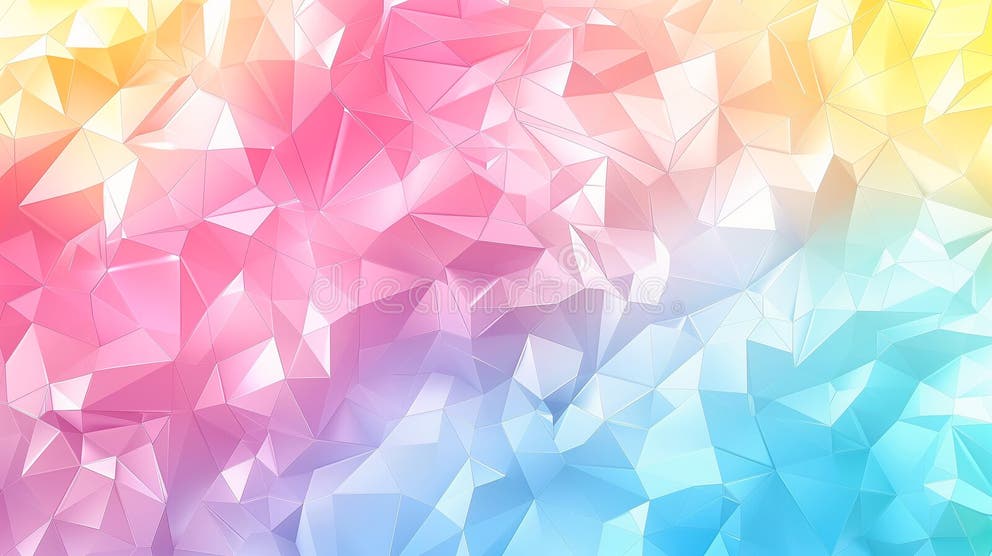 A Background of Multicolored Low Poly Triangles. Abstract Geometric ...
