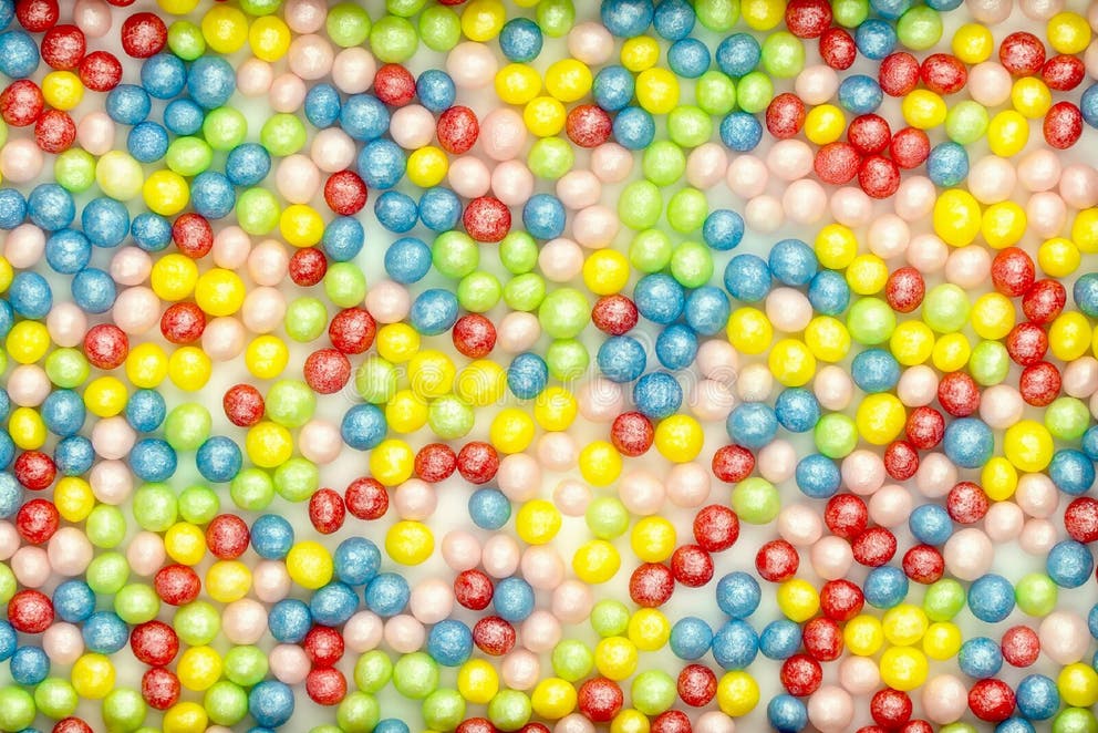 Bright Sweets Round Beads for Your Design Stock Image - Image of ...