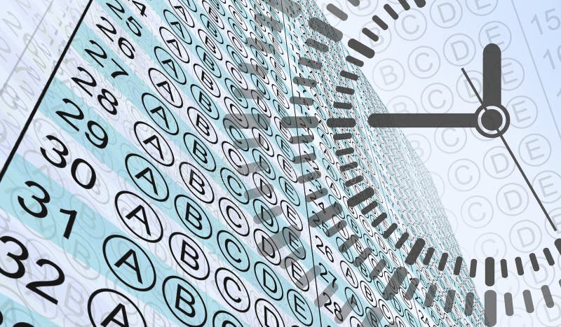 Modern Background for Multiple Choice Answer Paper. Stock Photo - Image ...