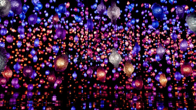 Background with Multiple Colorful Lights Stock Image - Image of glamour ...