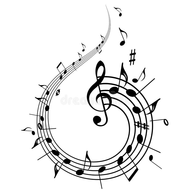 Music background stock vector. Illustration of note, popular - 7313471