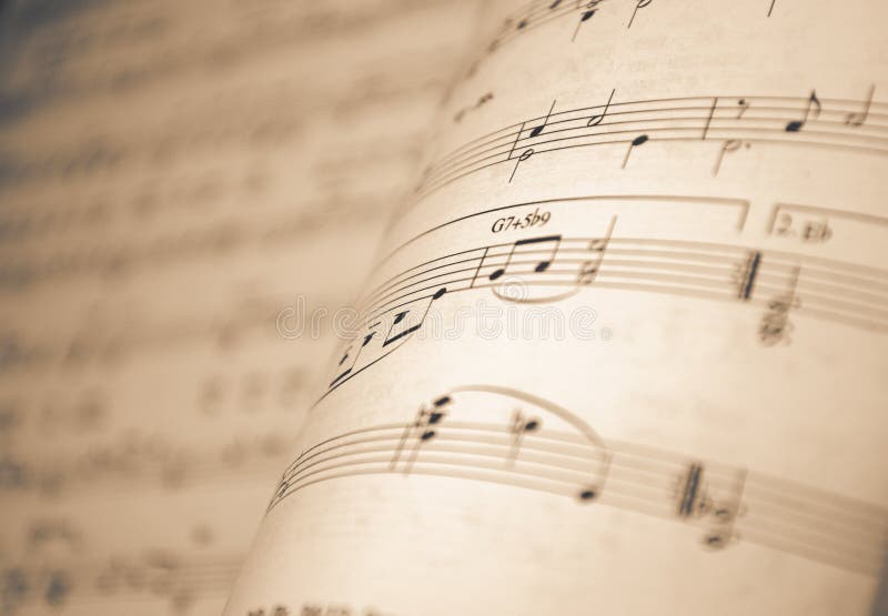 Background music notes stock image. Image of composition - 77306741