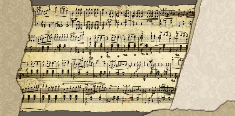 Music manuscript stock vector. Illustration of masterpiece - 3079834