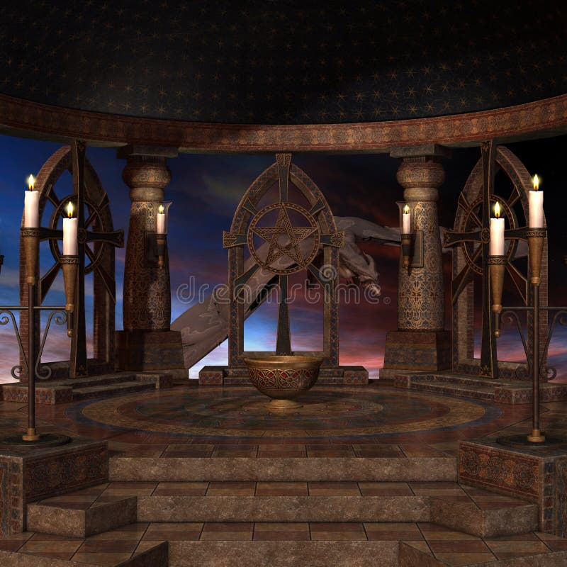 Background with a Mystical Atmosphere Stock Illustration - Illustration ...