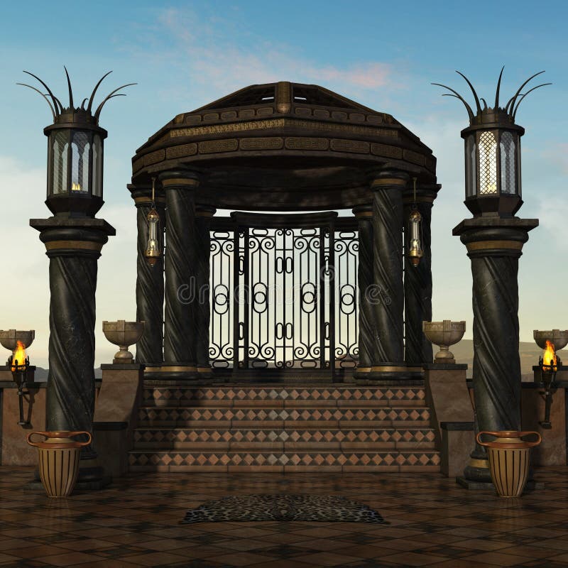 Background with a Mystical Atmosphere Stock Illustration - Illustration ...