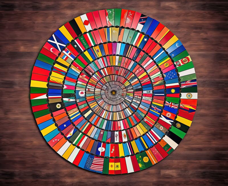 Background of National Flags of All Countries of the World. Stock ...