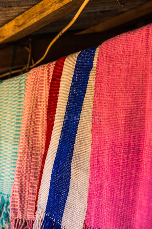 Background of Native Cloth at Doi Ang Khang Stock Image - Image of ...