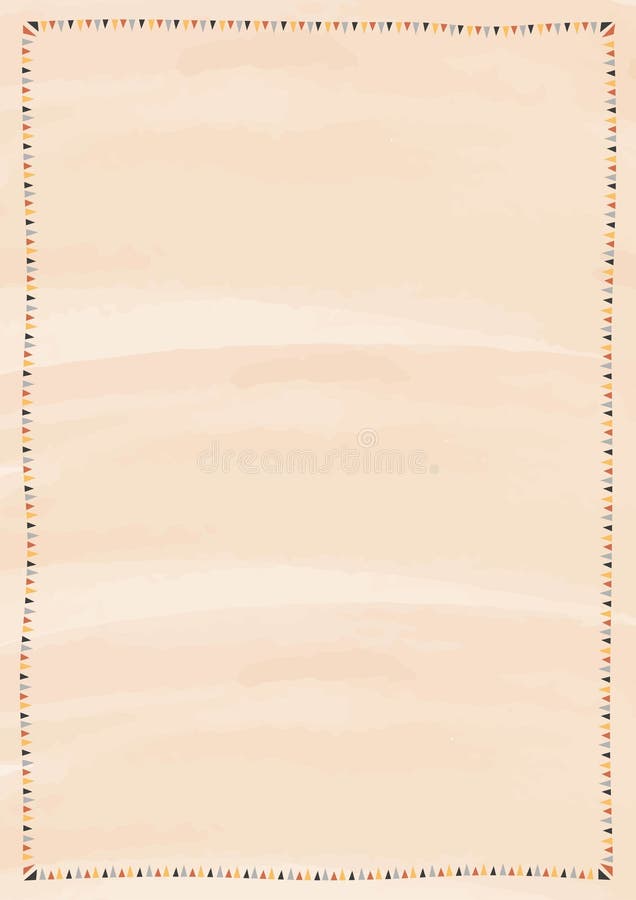 Background in Natural Beige Colors with Frame from Colorful Triangulars ...