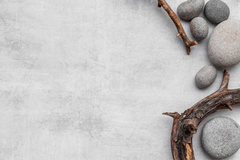 Background of Natural Crystal Stone Mineral with Snag Tree Branch Stock ...