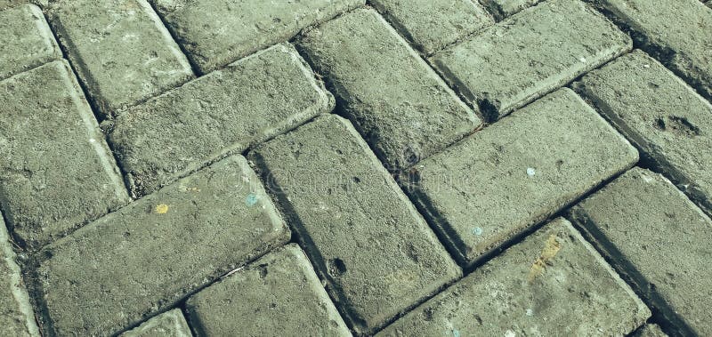 Background Natural of the Diagonals Blocks Brick in the Parking Roads ...