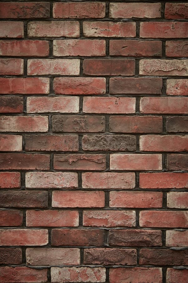 Natural Red Bricks Wall Masonry Stock Photo - Image of architecture ...