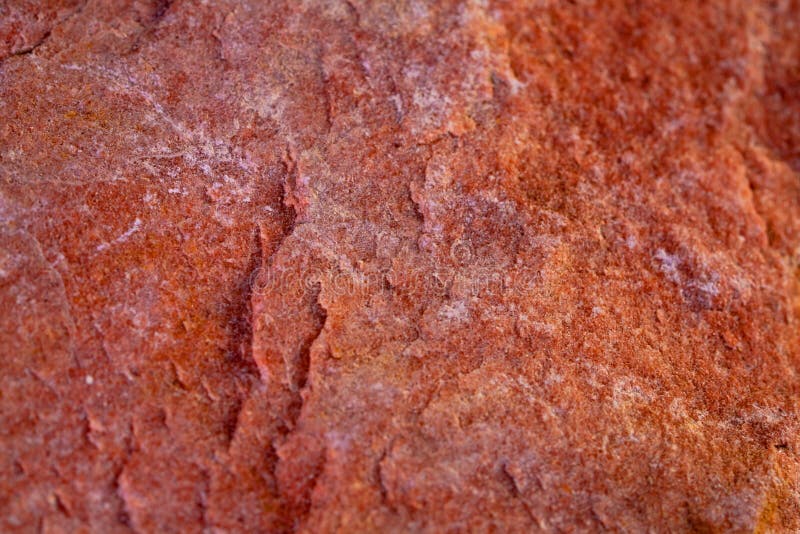 Background of Natural Stone Texture of Orange Rough Granite. Piece of ...