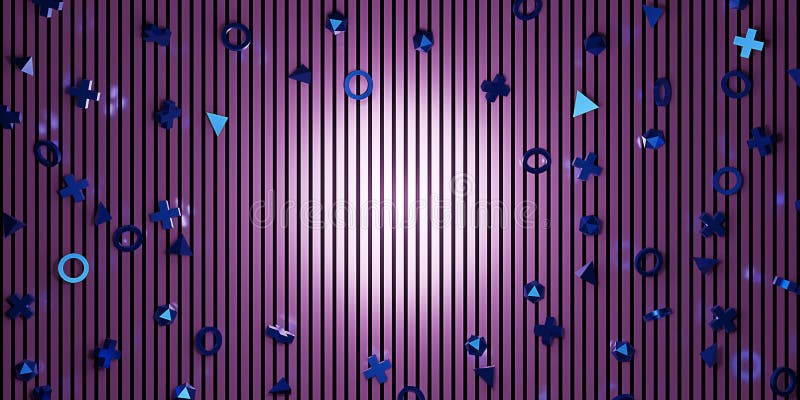 Background Neon Game Symbols Technology and with Neon Triangles Game ...