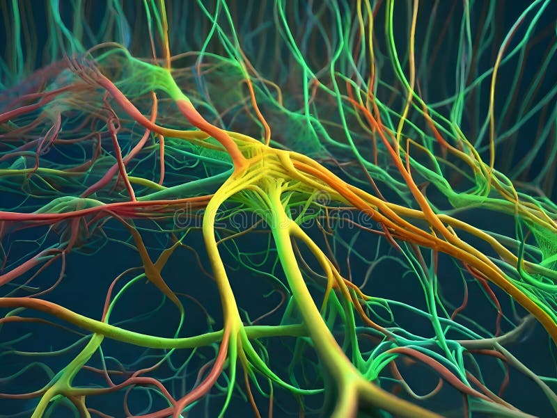 Nerve science Background stock illustration. Illustration of light ...