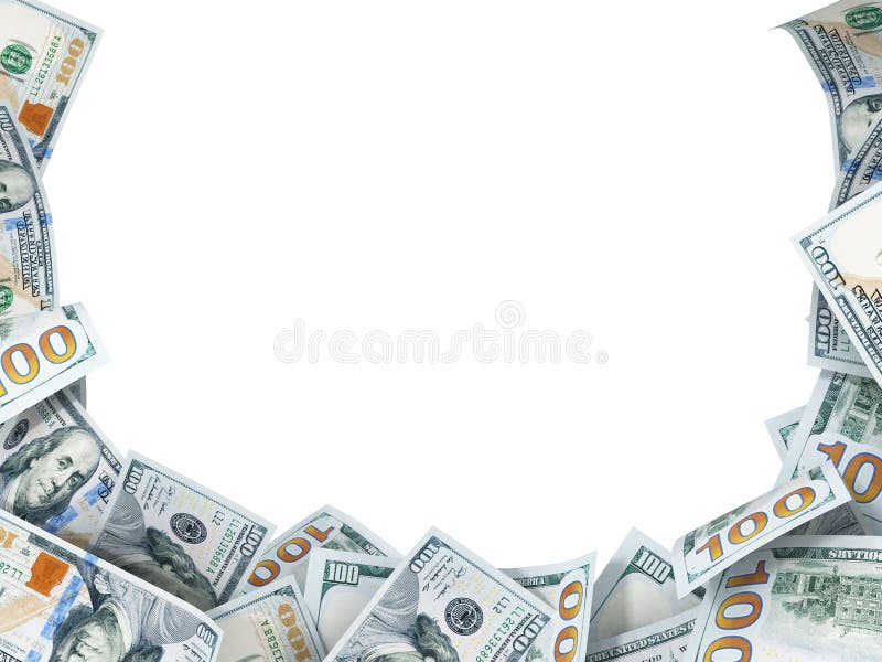 Background of the New Dollar Bills with Space for Text Stock ...