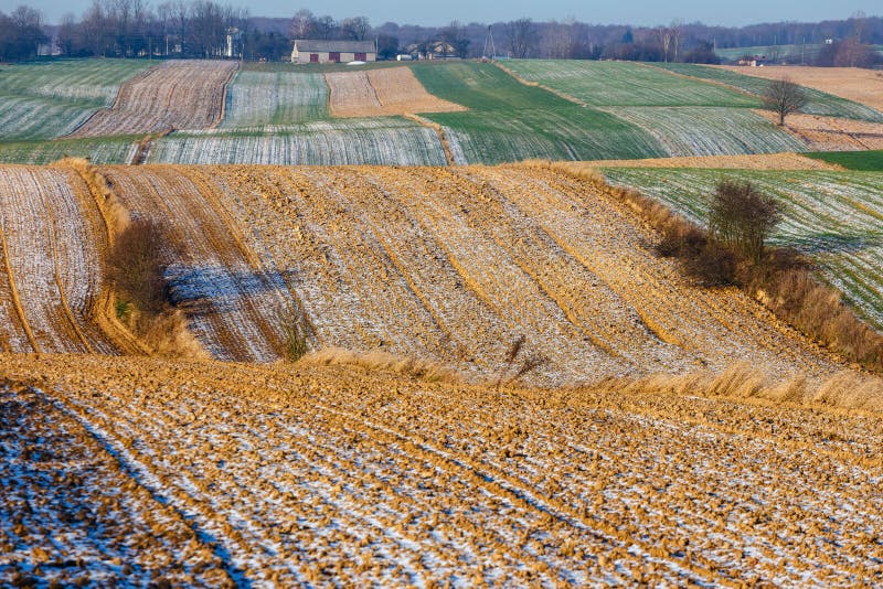 Newly Plowed Field Ready for New Crops Stock Image - Image of field ...
