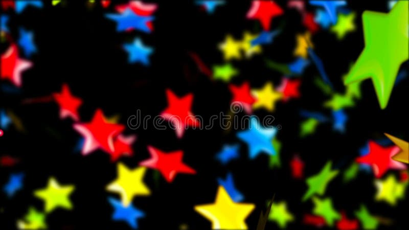 Background with Nice Falling Multicolor Stars Stock Illustration ...