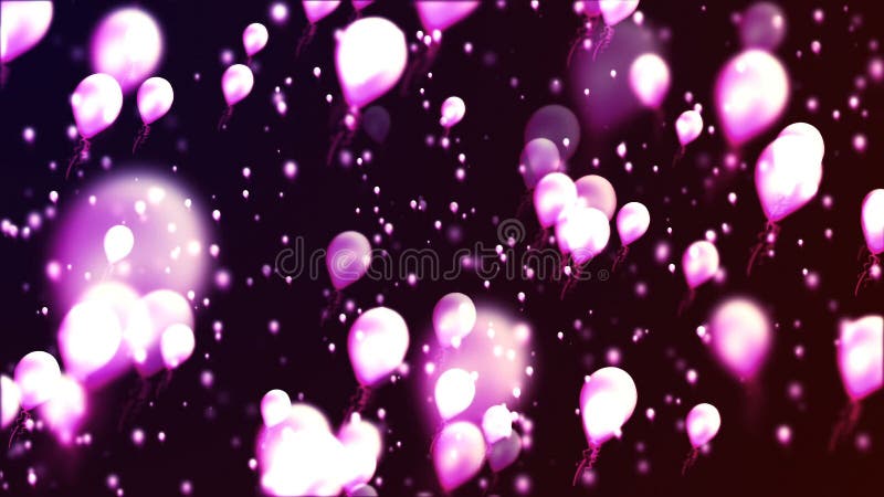 Background With Nice Flying Balloons Stock Illustration - Illustration ...