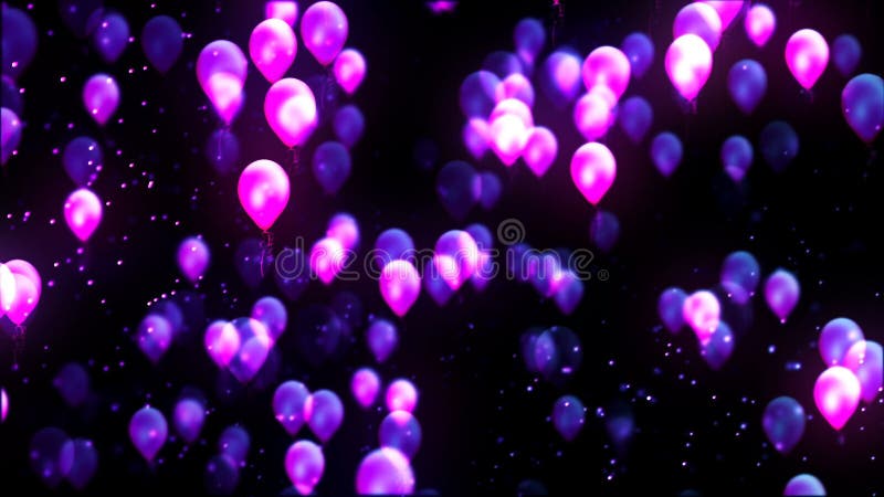 Background with Nice Flying Balloons Stock Illustration - Illustration ...