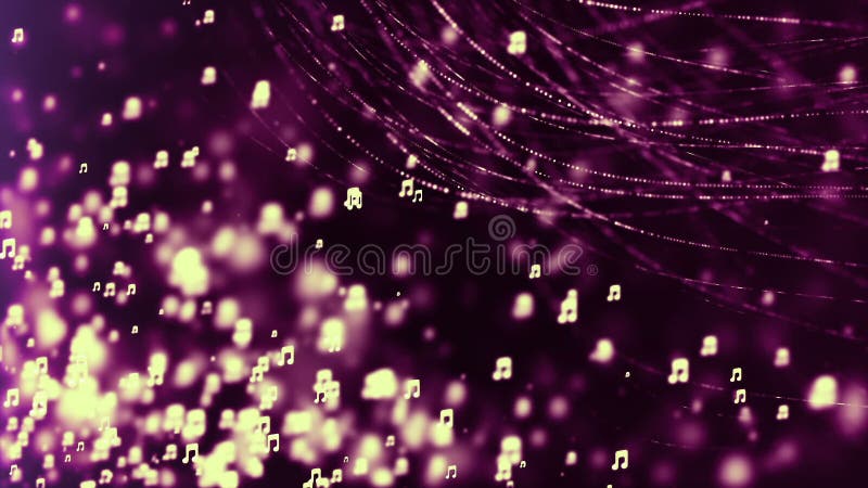 Background with Nice Flying Musical Notes Stock Illustration ...