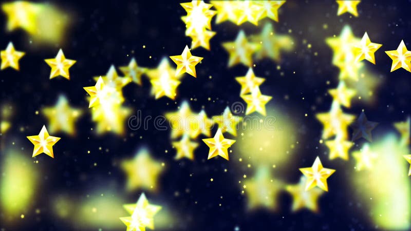 Background with Nice Flying Stars Stock Illustration - Illustration of ...